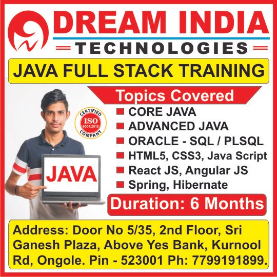 Best Software Training Institute in Ongole For Tally, C, Java, Python